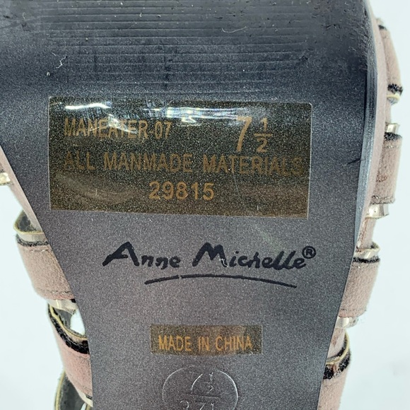 Anne Michelle | Shoes | Anne Michelle Open Toe Sandal Size 75 | Poshmark